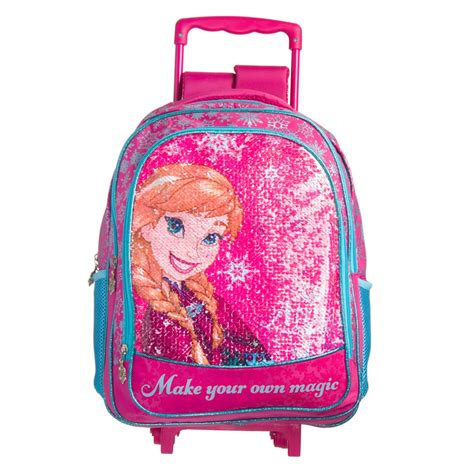 Ghiozdan Tip Troler Frozen 32 X 13 X 44 Cm Model Anna Si Elsa 1169557
