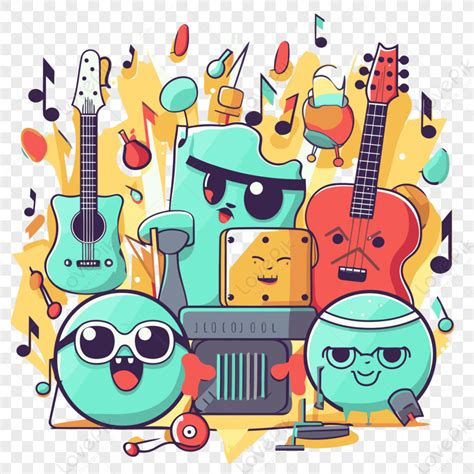 대중 음악 벡터만화상표클립 아트 Png 일러스트 무료 다운로드 Lovepik