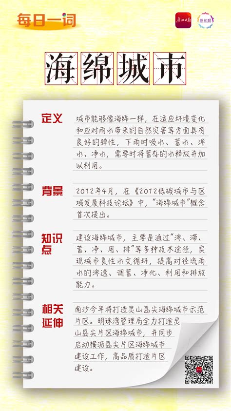 每日一词丨海绵城市