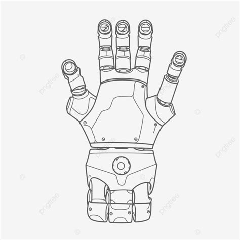 로봇 장갑 개요 스케치의 검은색 그림 벡터 로봇 팔 그리기 로봇 팔 개요 로봇 팔 스케치 Png 일러스트 및 벡터 에 대한 무료 다운로드 Pngtree