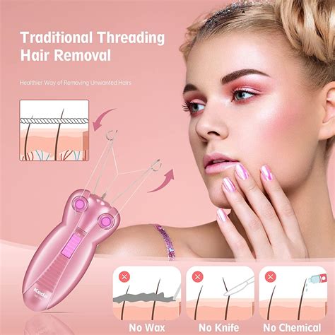 Facial Threading Hair Removal For Women Electric Ladies Thread Hair