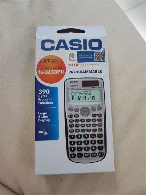 casio fx 3650p ii hkeaa approved 手提電話 其他裝置 carousell