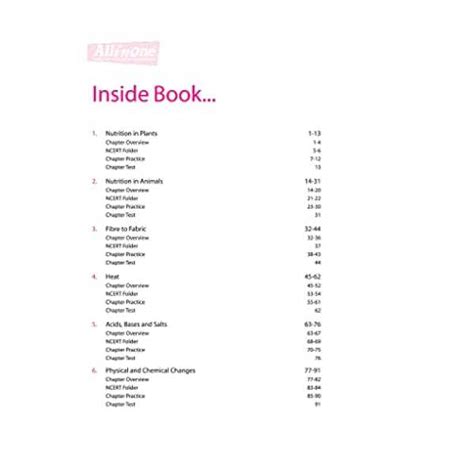 Cbse All In One Ncert Based Science Class 7 For 2022 Exam Updated Edition For Term 1 And 2