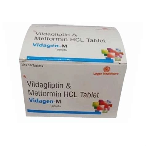 Vidagen M Vildagliptin Metformin HCL Tablets Mg Packaging Size X Tablet At Box