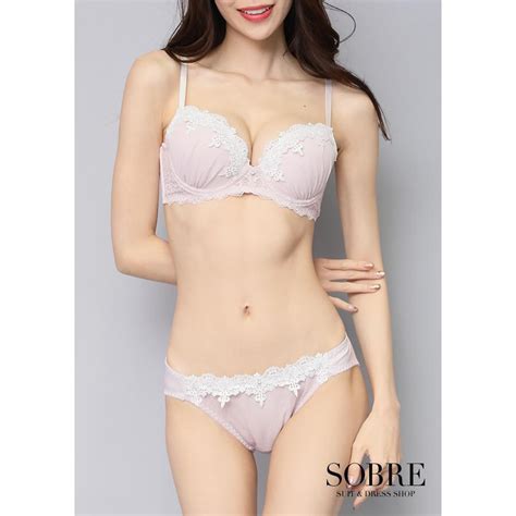 脇高楊柳シフォンレースブラ＆ショーツセット 下着 レディース セット 女性 ブラショーツ ブラ＆ショーツ ブラジャー 310349
