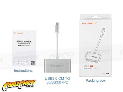 Port USB Hub With USB C Interface X USB USB C W PD