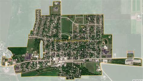 Map Of Hinckley Village Illinois Thong Thai Real