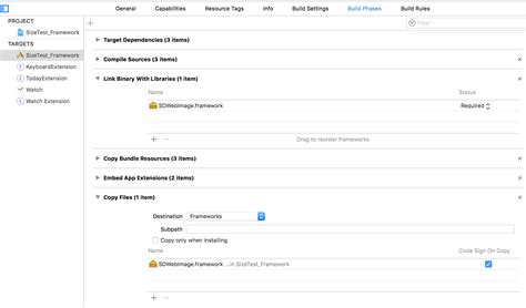 Ios How To Add Framework Project Into Main Project And Configure Settings Of Framework Project