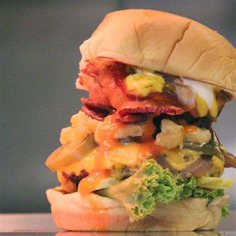 Ridiculously Enormous Crab Cake Cheeseburger
