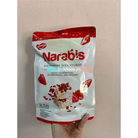 Jual Small 90gr Naraya Narabis Nougat Crisp Chocolate Strawberry