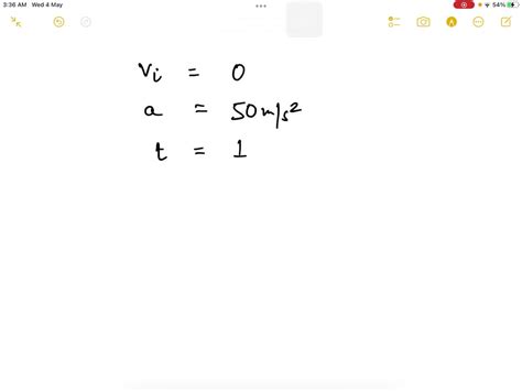 Solved If A Rocket Initially At Rest Accelerates At A Rate Of 60 M S