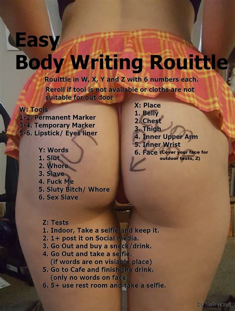 Easy Body Writing Fap Roulette