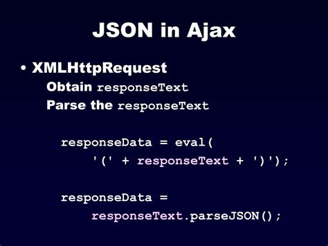 Ppt Json The Data Transfer Format Of The Stars Powerpoint