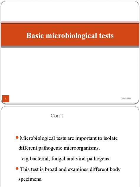 Basic Microbiological Tests Pdf Bacteria Biology