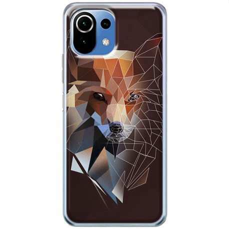 Etui Na Xiaomi Mi Lite G Geometryczny Lis Br Zowy Sklep Internetowy Etuistudio Pl