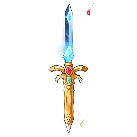 Download Flaming Diamond Sword Png 05252024