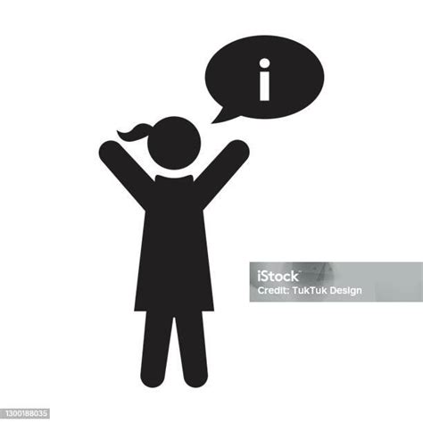 피드백 아이콘 벡터 여성 개인 프로필 아바타 음성 버블 기호와 토론 및 정보 플랫 컬러 글리프 픽토그램 Brand Name