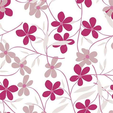 Simple Flower Pattern Wallpaper