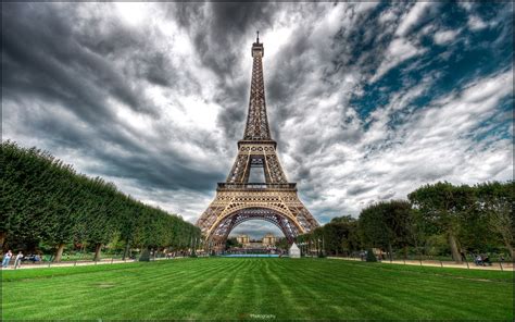 Papel De Parede De Flores Da Torre Eiffel