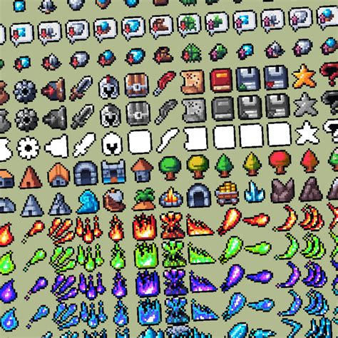 5600 Ultimate Pixel Art Fantasy Rpg Icon Pack Assetsdealspro