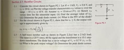 Solved 2 1 Consider The Circuit Shown In Figure P2 1 Let Chegg