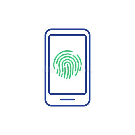 Fingerprint Authentication Smart Phone Stock Illustrations 850