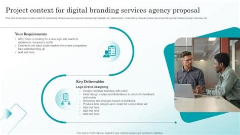 Project Context For Digital Branding Services Agency Proposal Ppt Gallery Background Image Ppt