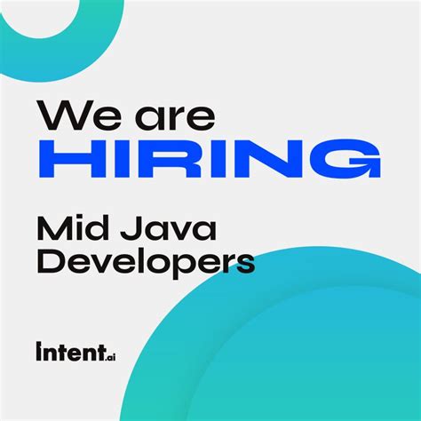 Intentai On Linkedin Javadeveloper Jobopening Ai Machinelearning Softwaredevelopment