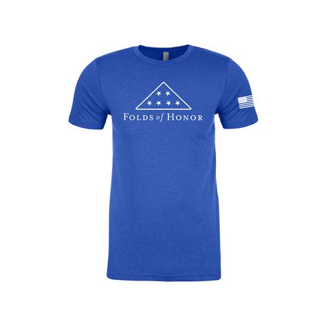 Outline Logo T Shirt Royal Folds Of Honor