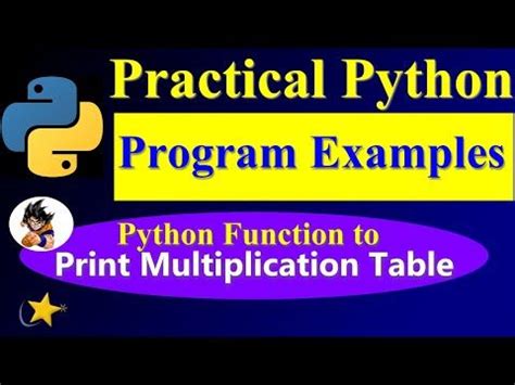 Python Program To Print Multiplication Table Of A Number Input By The