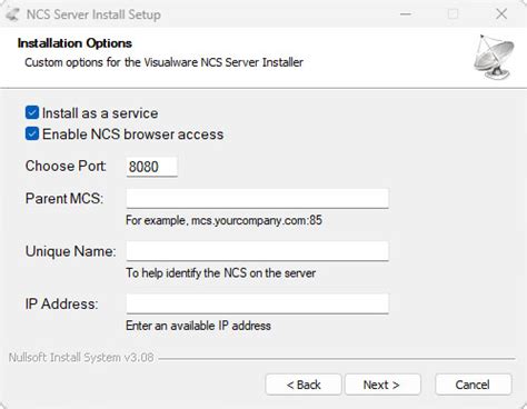 Installing A NCS Server On Windows
