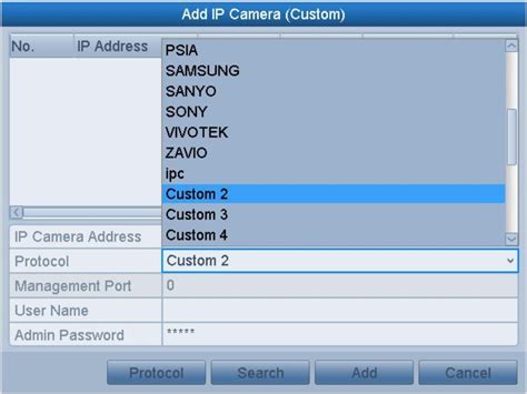 Annke Vision Configuring The Ip Cameras Customized Protocols On Annke
