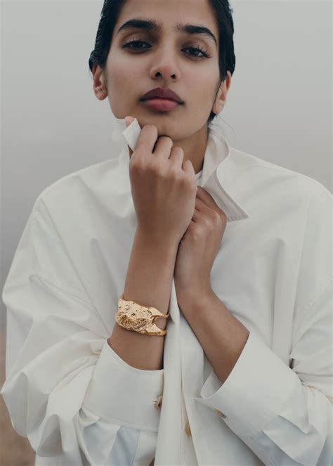 Polène Cuff Eroz 24 Carat Gold Gilded