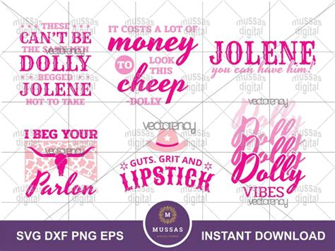 Dolly Parton Svg Bundle Dolly Svg Png Cowgirl Jolene Cut File