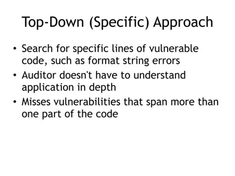 Ch 18 Source Code Auditing Ppt