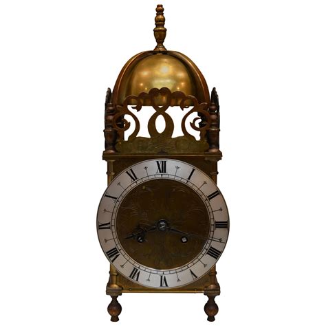 19th Century Striking Brass Lantern Clock At 1stdibs