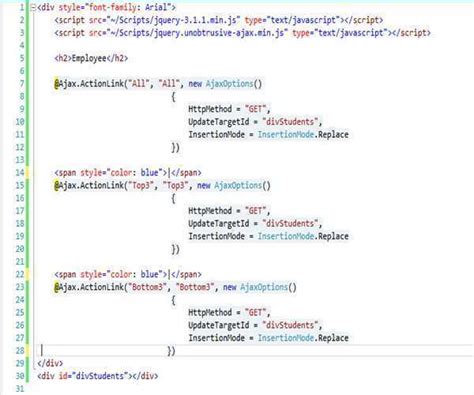 Fetching Record From Database By Using Ajax In Mvc Mindstick