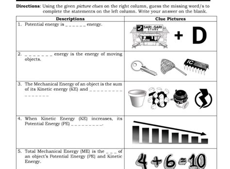 Directions Using The Given Picture Clues On StudyX