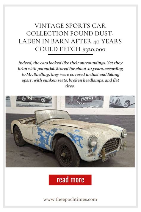 Rare Vintage Sports Car Collection Unearthed After 40 Years