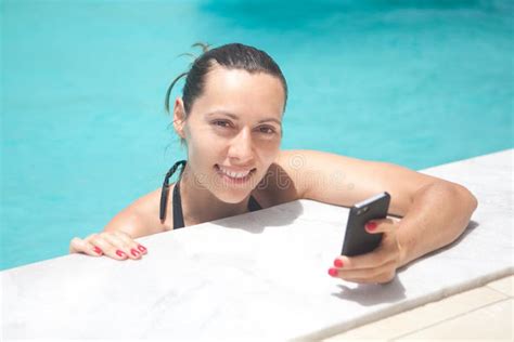 Texting From Holidays Stock Image Image Of Easy Happy 37274799