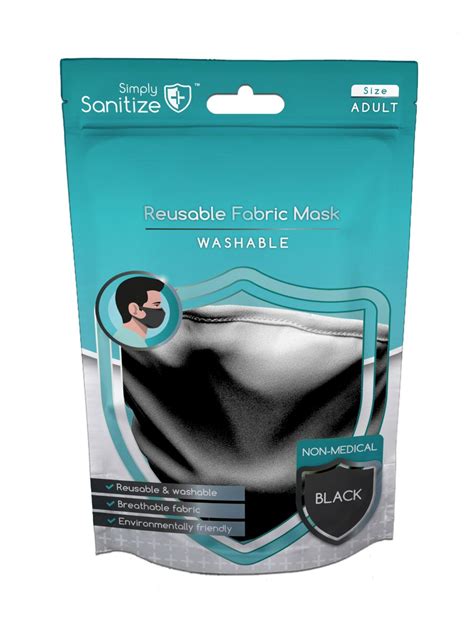 Simply Sanitize Reusable Fabric Facemask Marshall And Pearson