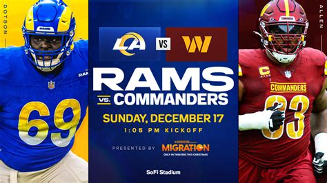 Know Before You Go Los Angeles Rams Vs Washington Commanders At Sofi