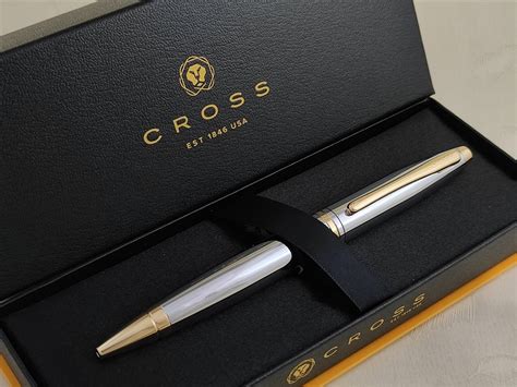 Cross Calais 系列亮鋼色金原子筆 CRS CAL CRM GT BP 譽發禮品網 Infinite Gifts Premiums