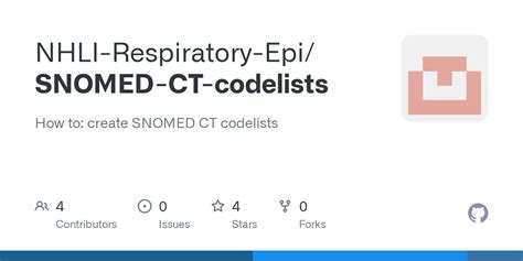 Github Nhli Respiratory Epi Snomed Ct Codelists How To Create