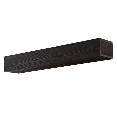 Millwood Pines Solid Wood Mantel Shelf Rectangle Mantel Fireplace