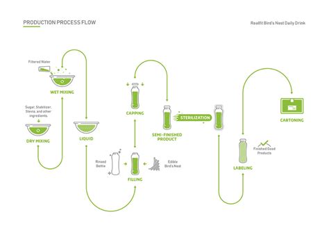 Production Process Flowchart Design For Realfit Bird S On Behance Ppt Template Design Ppt