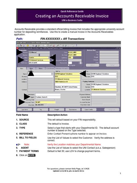 Pdf Create Ar Invoice Dokumentips