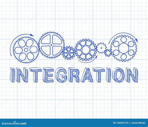 Integration Graph Paper Stock Vector Illustration Of Amalgamation