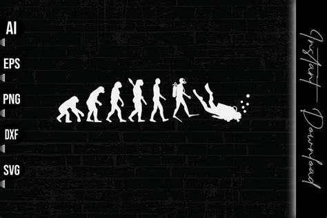 Scuba Diving Evolution Graphic By Vecstockdesign · Creative Fabrica