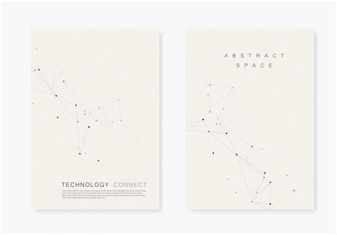 Premium Vector Set Brochures Template With Connect Abstract Technology Pattern Compound